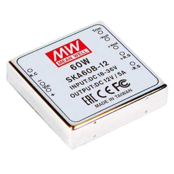 MEAN WELL SKA60C-05 DC to DC Converter 60W 5V 12A Module type | Power Supplies Australia